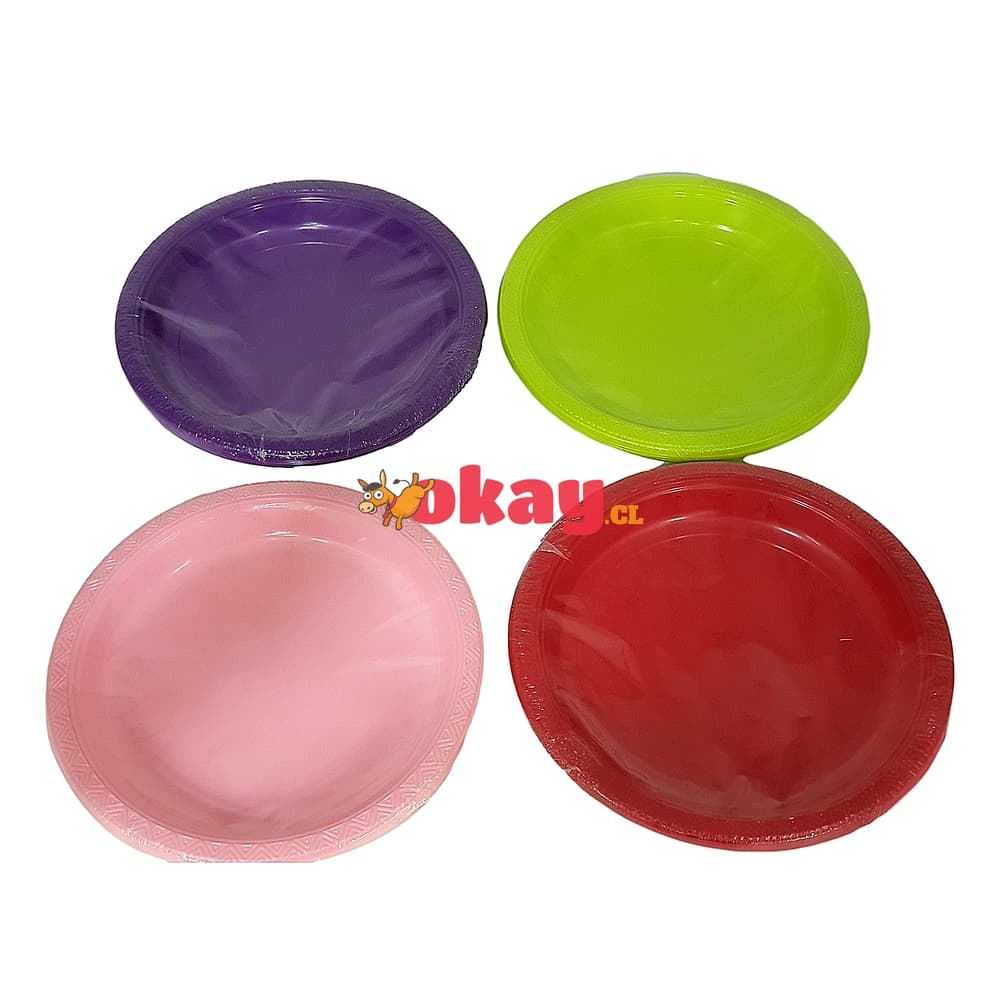 Set plato pvc cumpleaños 9 pulgadas - okay.cl